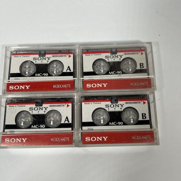 Sony | Media | Microcassette Tapes Lot 4 Used Recordable Cassette Tapes ...